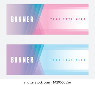 Abstract Horizontal Banner Designweb Template Stock Vector (Royalty ...