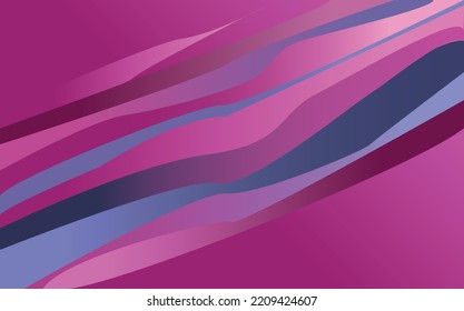 Abstract Horizontal Line Background Curved Layers Stock Vector (Royalty ...