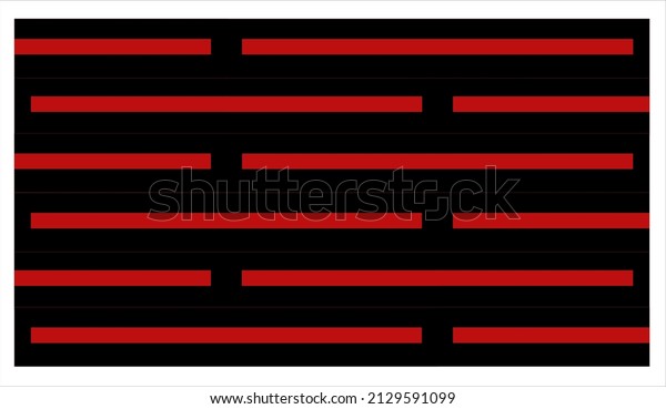 Abstract Horizontal Line Pattern Red Black Stock Vector Royalty Free