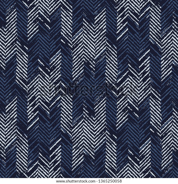 Abstract Houndstooth Checked Variegated Stroke Textured Background. Seamless Pattern.