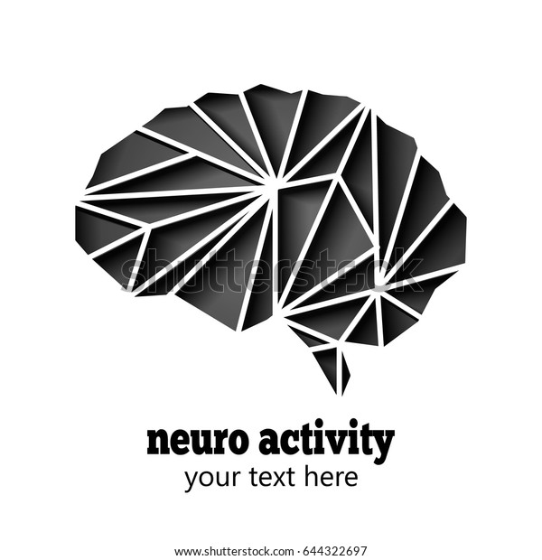 Abstract Human Brain Medical Logo Neurology Stock Vector (Royalty Free ...