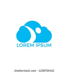 Abstract Human Cloud Logo Design Business Stock Vector (Royalty Free ...