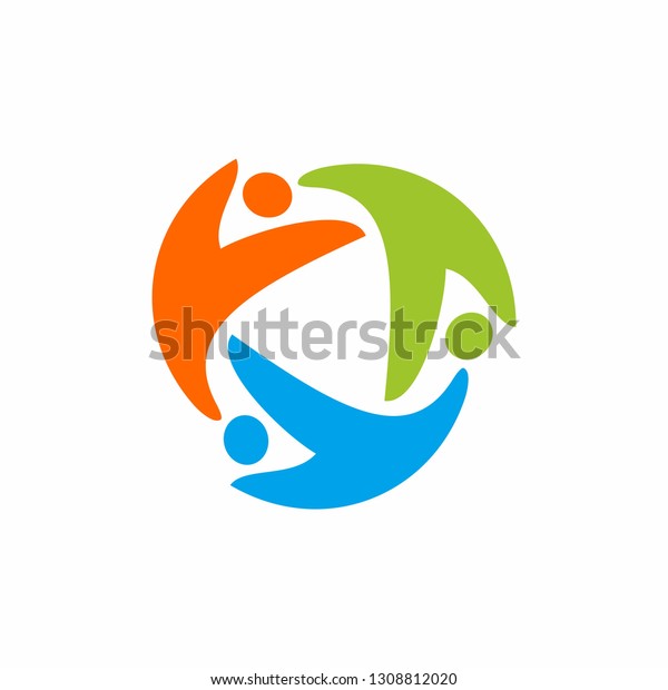 Abstract Human Figure Logo Design Template Stock Vector (Royalty Free ...