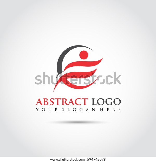 Abstract Human Logo Template Vector Illustrator Stock Vector (Royalty ...