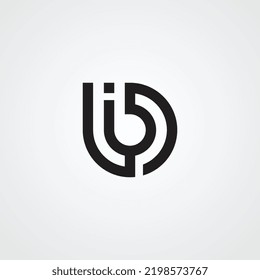 Abstract Ib Bi B Letters Logo Stock Vector (Royalty Free) 2198573767 ...