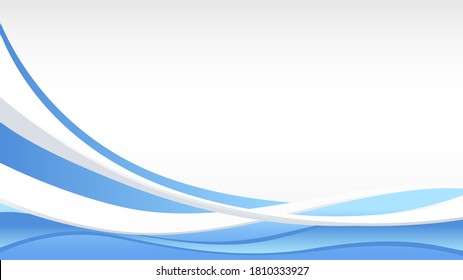 Abstract Ice Blue Waves Backgroundvector Illustration Stock Vector ...