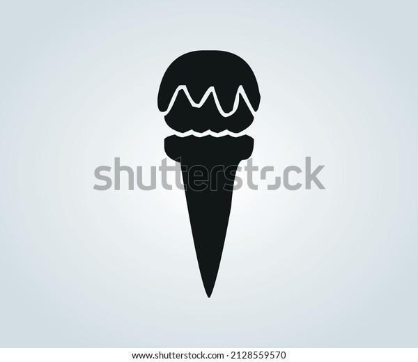 Abstract Ice Cream Drawing Illustration Stock Vector (Royalty Free ...