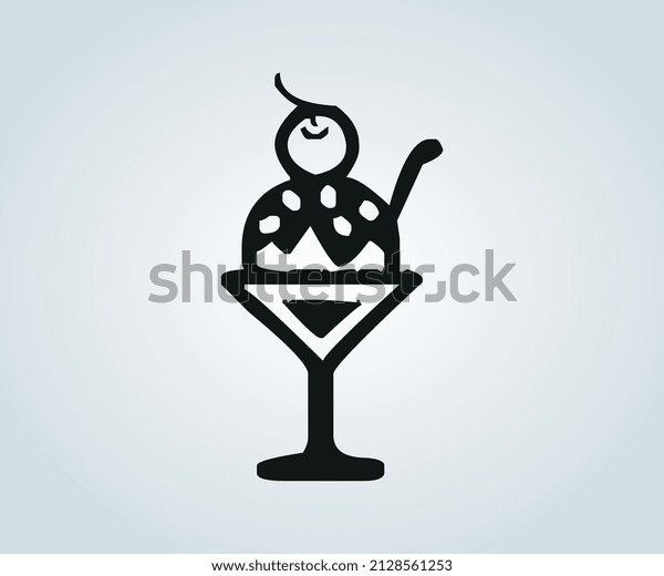 Abstract Ice Cream Drawing Illustration Stock Vector (Royalty Free ...