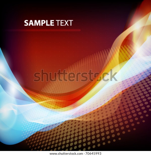 Abstract Illustration Blue Red Design Vector Stock Vector (Royalty Free ...
