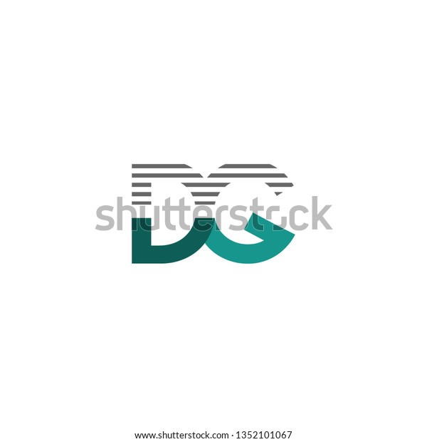 Abstract Illustration Dg Logo Design Vector Stock Vector (Royalty Free ...
