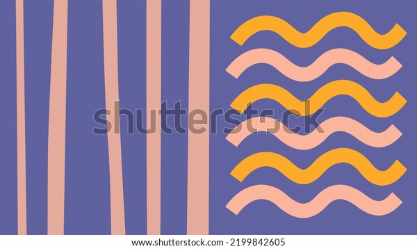 Abstract Illustration Doodle Art Vertical Line Stock Vector (Royalty ...