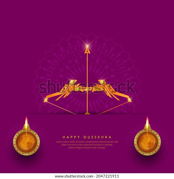 Abstract Illustration Dussehra Vector Stock Vector (Royalty Free ...