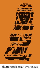 Abstract Illustration Human Figure Stock Vector (Royalty Free ...