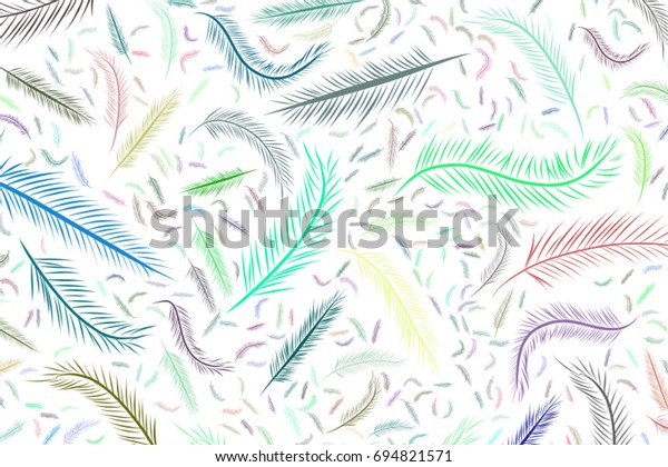 Abstract Illustrations Feather Conceptual Good Design Stock Vector ...