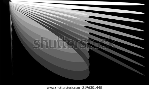 Abstract Image Black White Gradation Stock Vector (Royalty Free ...