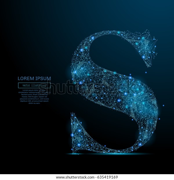 별들의 하늘이나 우주의 S자, 즉 점, 스톡 벡터(로열티 프리) 635419169 | Shutterstock