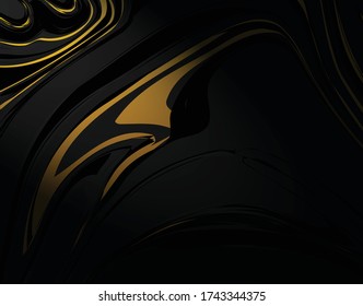 Abstract Images Golden Distorted Lines On Stock Vector (Royalty Free ...