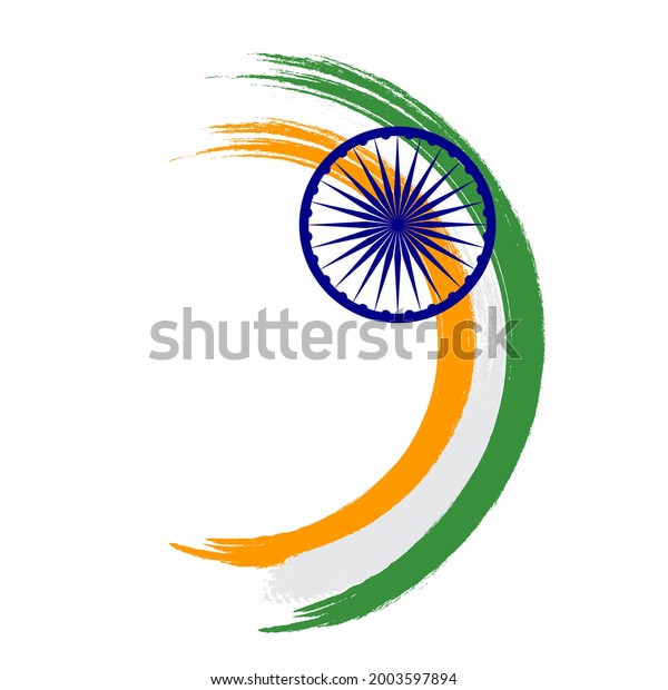 Abstract India Flag Sign Vector Illustration Stock Vector (Royalty Free ...