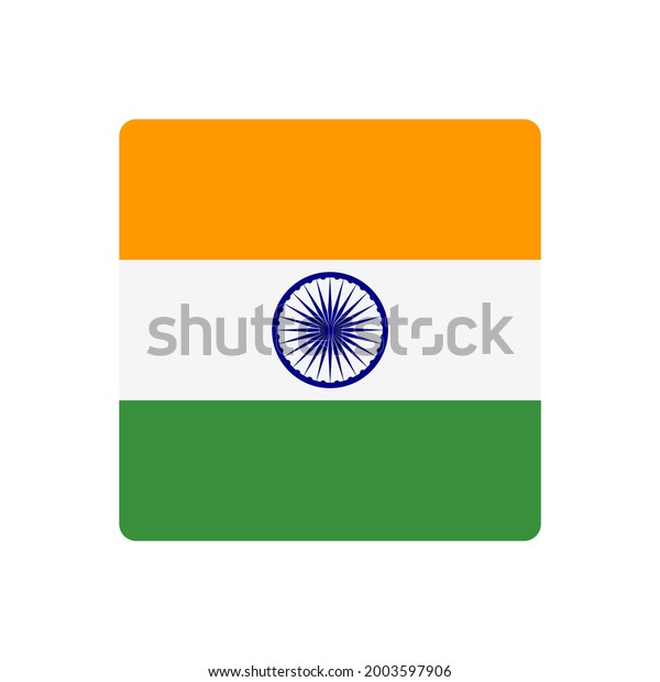 Abstract India Flag Sign Vector Illustration Stock Vector (Royalty Free ...