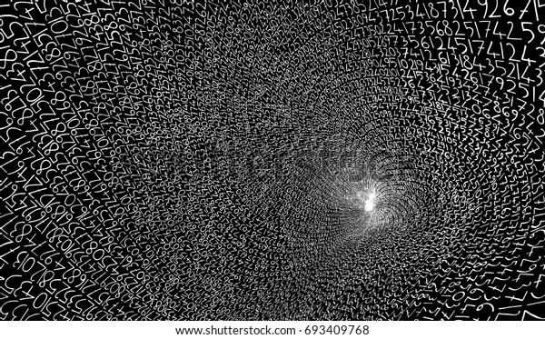 Abstract Infinite Spiral Numbers Stock Vector (Royalty Free) 693409768 ...