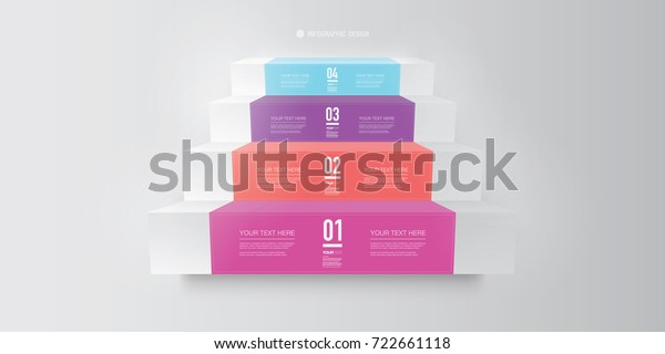Abstract Infographic Design Numbered Steps Your Stock Vector (Royalty ...
