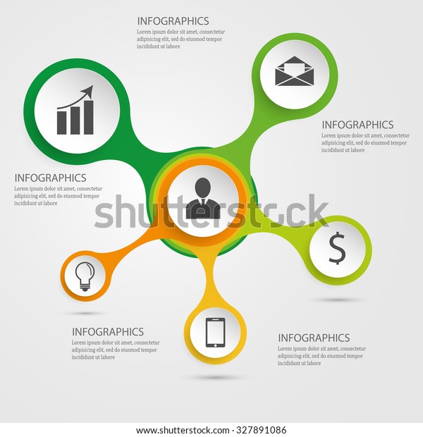 Abstract Infographic Form Metabolic Design Elements Stock Vector ...