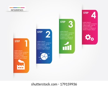Abstract Infographics Number Step Template Stock Vector (Royalty Free ...