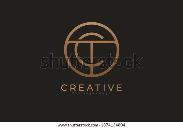Abstract Initial Letter C T Logo Stock Vector (Royalty Free) 1874134804 ...