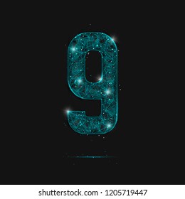 1,041 Numbers 9 Blue Images Images, Stock Photos & Vectors | Shutterstock