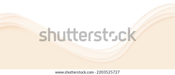 Abstract Ivory Color Paper Layer Background Stock Vector (Royalty Free ...