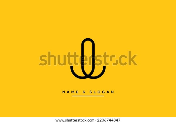 Abstract J Jj Letters Logo Monogram Stock Vector (Royalty Free ...