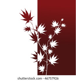 Abstract Japanese Maple Leaf Design Stock Vector (Royalty Free ...