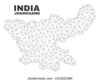 Abstract Jharkhand State Map Isolated On Stock Vector (Royalty Free ...