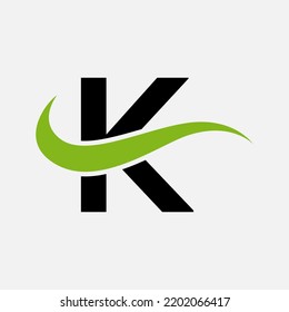 Abstract K Letter Modern Initial Lettermarks Stock Vector (Royalty Free ...