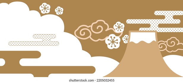 Fondo japonés con vector de onda: vector de stock (libre de regalías ...