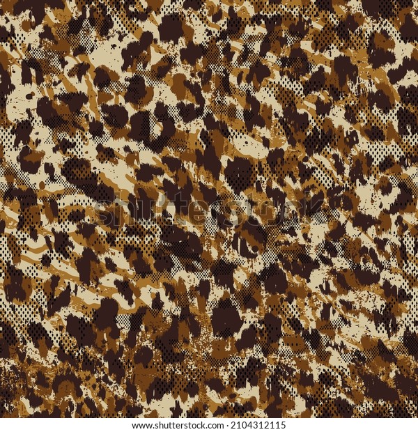 Abstract Leopard Skin Screen Dots Wallpaper Stock Vector (Royalty Free ...