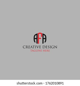 Abstract Letter Afa Logo Design Template Stock Vector (Royalty Free ...