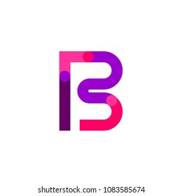Abstract Letter B Color Vector Logo Stock Vector (Royalty Free ...