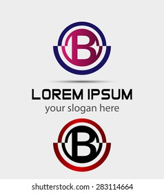 Abstract Letter B Icon Stock Vector (Royalty Free) 283114664 | Shutterstock