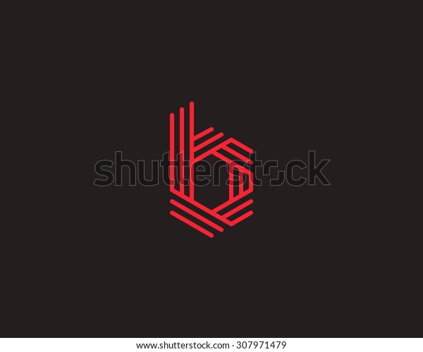 Abstract Letter B Logo Design Template Stock Vector (Royalty Free ...