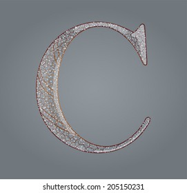 Abstract Letter C Stock Vector (Royalty Free) 205150231 | Shutterstock