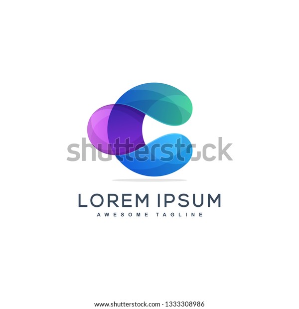 Abstract Letter C Illustration Vector Design Stock Vector (Royalty Free ...