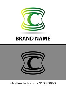 Abstract Letter C Logo Design Template Stock Vector (Royalty Free ...