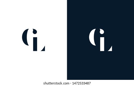 Abstract Letter Cl Logo This Logo Stock Vector (Royalty Free ...