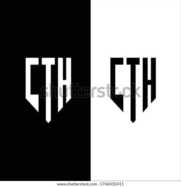 Abstract Letter Cth Logo Design Initials Stock Vector (Royalty Free ...