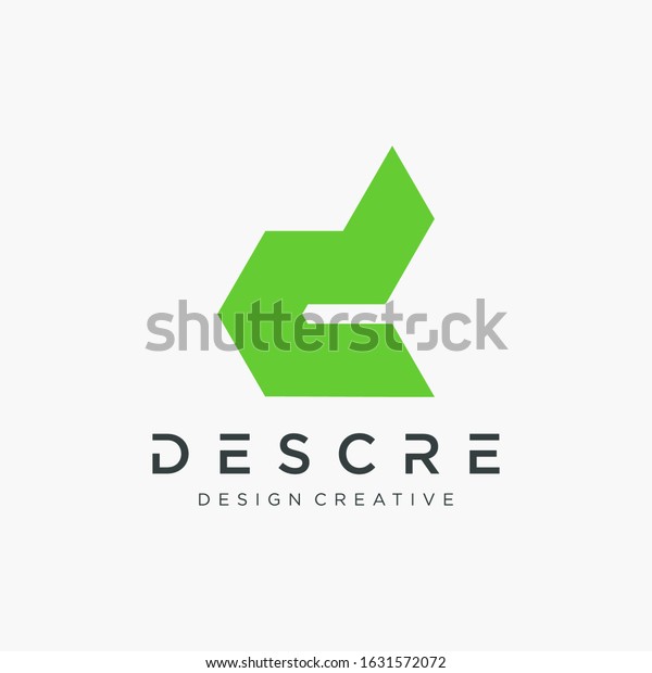 Abstract Letter D Logo Design Logo Stock Vector (Royalty Free ...
