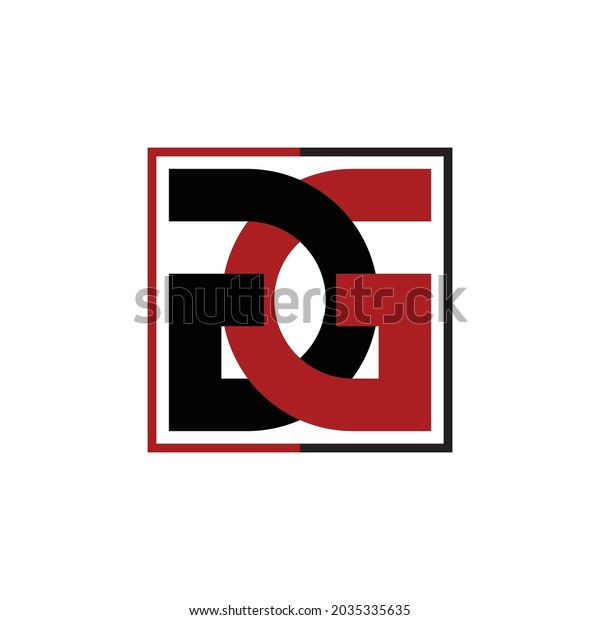 Abstract Letter Double G Logo Design Stock Vector (Royalty Free ...