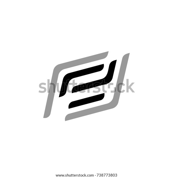 Abstract Letter E Square Logo Vector Stock Vector (Royalty Free ...
