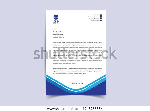 Abstract Letter Head Templates Your Business Stock Vector (Royalty Free ...