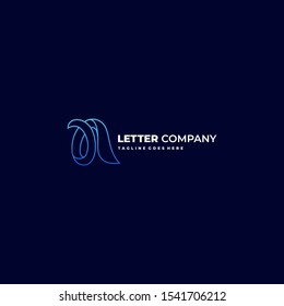 Abstract Letter Illustration Vector Design Template Stock Vector ...